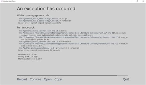 Bug Cant Enter The Game · Issue 9424 · Monika After Storymonikamoddev · Github