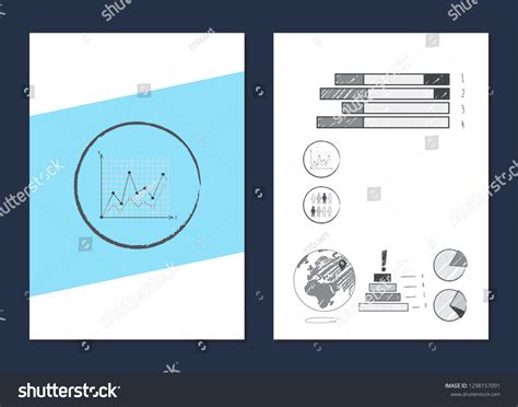 Diagram Types World Map Data Set Stock Illustration 1298157091