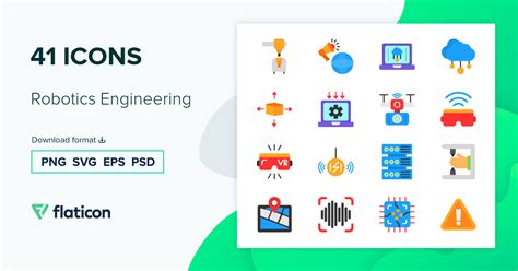 Robotics Engineering Icon Pack Color Fill 41 Svg Icons