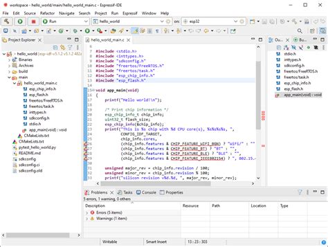 Установка espressif ide в ОС windows