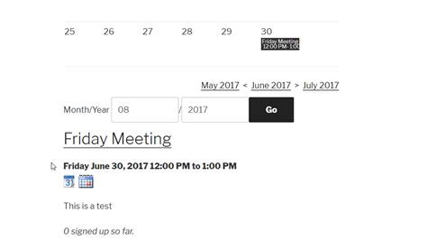 Creating A Calendar Page For Your Rsvpmaker Events Rsvpmaker Events