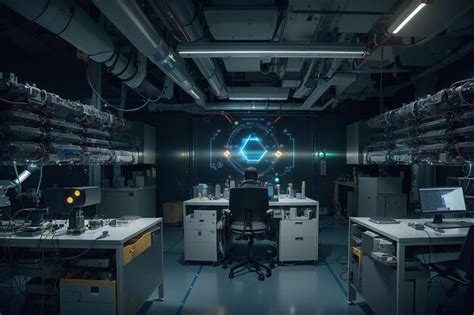 premium ai image advanced quantum computing lab exploration