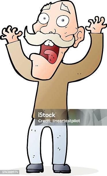 말풍선이 있는 올드맨 도출함 A 놀라움 귀여운에 대한 스톡 벡터 아트 및 기타 이미지 귀여운 그리기 기이함 Istock
