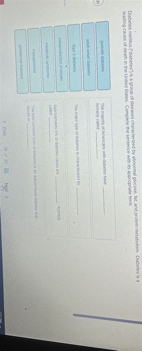 Solved Diabetes Mellitus Diabetes ﻿is A Group Of