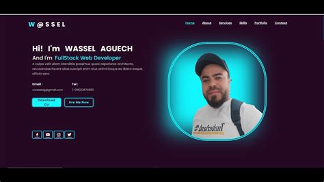Build A Complete Responsive Portfolio Website Using HTML CSS Javascript FREE Source Code