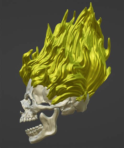 STL File GHOST RIDER HELMET ARDUINO CODE FOR THE FIRE EFFECT D Printing Idea To