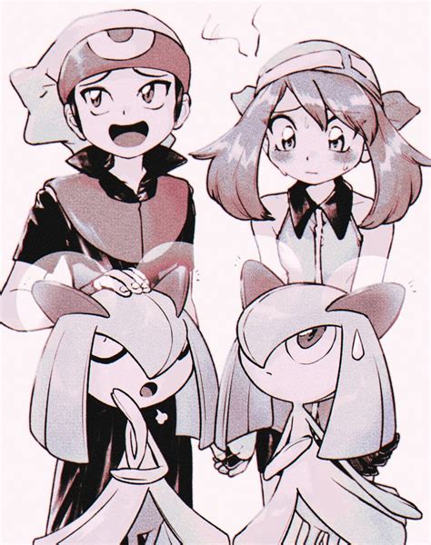May Brendan And Kirlia Pokemon And 1 More Drawn By Funabara Tsuitta