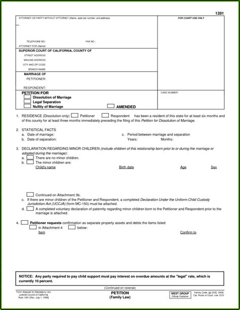 Divorce Forms Nj Pdf Form Resume Examples Bw9jpvav7x