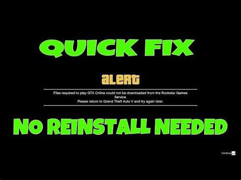How To Fix GTA Online S Files Required To Play Error