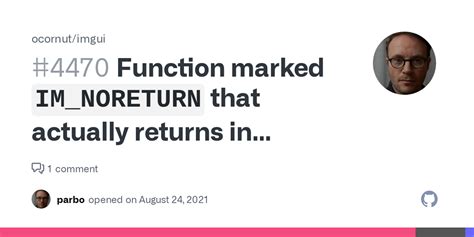 Function Marked `imnoreturn` That Actually Returns In Release · Issue