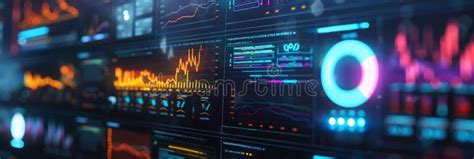 A High Tech Computer Screen Displaying A Detailed Network Monitoring