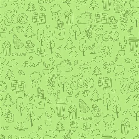 Seamless Ecological Pattern Background Seamless Repeat Ecologic