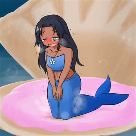 Rule 34 Blush Clam Clothed Female Covering Crotch Female Hands On