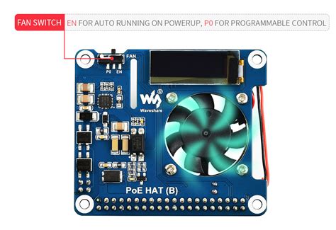 Купити Плата розширення Raspberry Pi Power Over Ethernet Poe Hat B