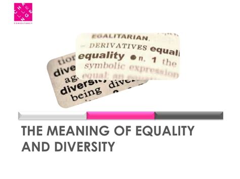 Equality And Diversity Definitions Pptx