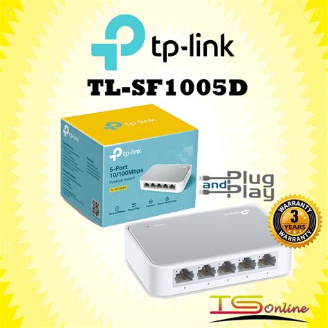 TP LINK 5 Port Switch TL 1005D Desktop Switch Shopee Malaysia