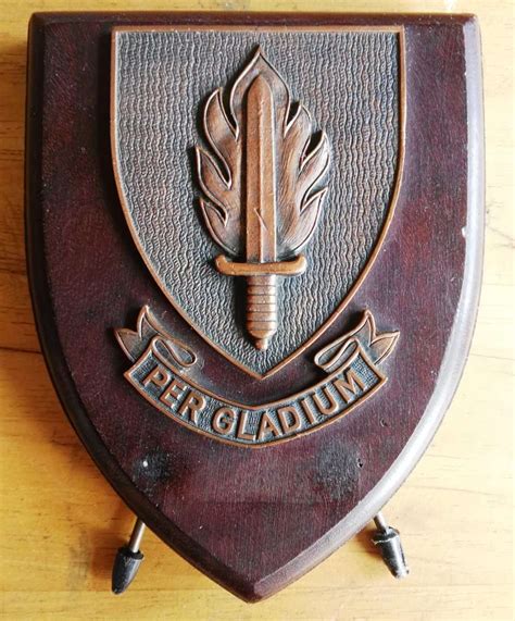 Plaques Sa Army Intelligence School Plaque R1 Start Was Sold For