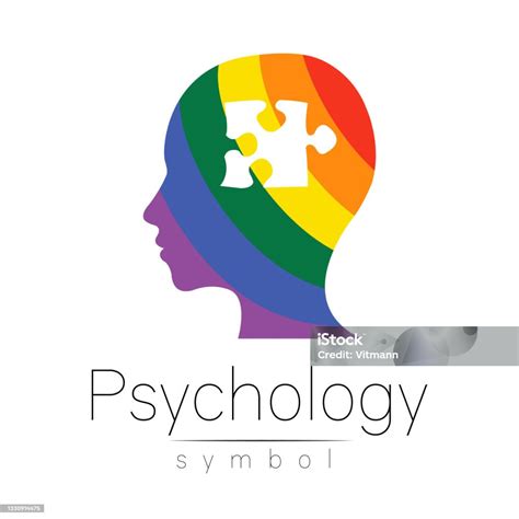 심리학의 현대 로고 헤드 기호 수수께끼 프로필 인간 크리에이티브 스타일 벡터의 기호입니다 디자인 컨셉 브랜드 회사 흰색에 고립 된 무지개 색상 웹 인쇄 로고 타입아이콘