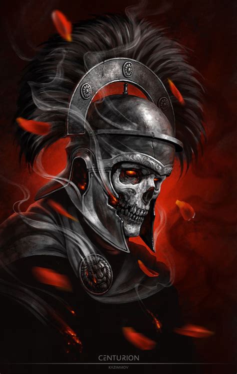 Centurion K D Roman Helmet Skull Tattoo Roman Skull Art Warrior Skull