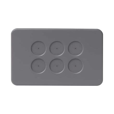 Pixie Smart Face Plate Gloss Grey Polycarbonate 6 Gang Configurations
