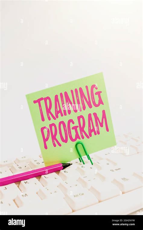 Text Showing Inspiration Training Program Business Concept Learn Specific Knowledge Or Skills