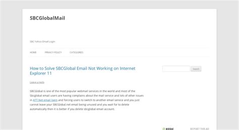 Access Sbcglobalnetemail Com SBCGlobalMail SBC Yahoo Email Login