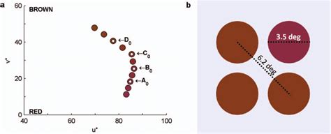Stimuli Panel A Illustrates The Set Of 11 Stimulus Colors Used In The