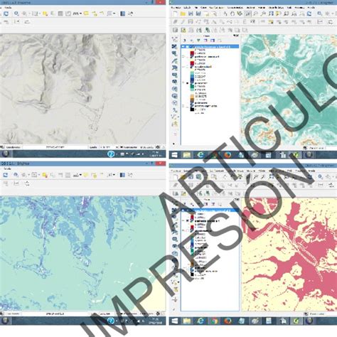 Configuración de capas desde QGIS Relieve superior izquierda Download Scientific Diagram