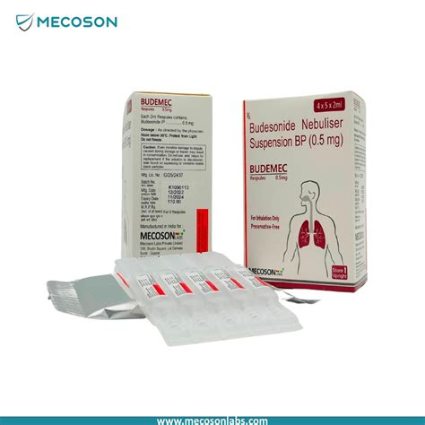 Budesonide Nebuliser Suspension Manufacturer Supplier Exporter