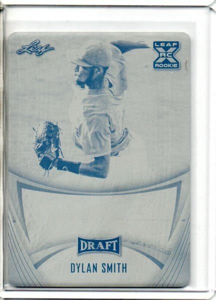 Free 2022 Leaf Dylan Smith 11 Printing Plate Black Sports Trading Cards