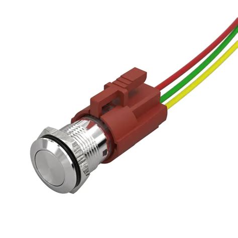 Hban 16mm Push Button Switch Ip67 Momentary Metal Stainless Steel For Electric Push Button