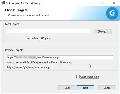 Ajout De Lagent Glpi Sur Windows