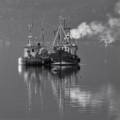 Old Codgers Smoking Ullapool Highland Scotland Transient Light