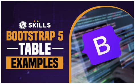 Bootstrap 5 Table Examples Template Responsive Html