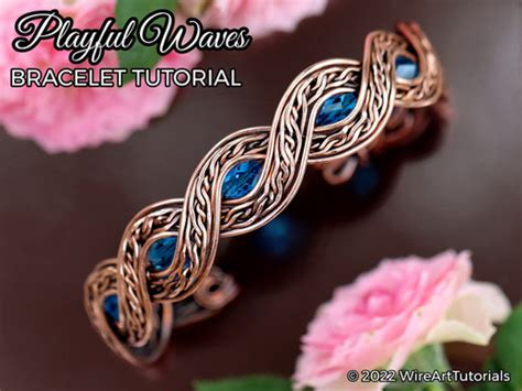 Playful Waves Bracelet Wire Wrapping Tutorial Wire Wrap Tutorial