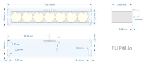 1x7 Flip Disc Display Flipo