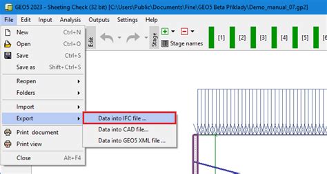Export IFC BIM Common Input Online Help GEO