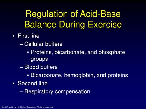 Ppt Chapter 11 Acid Base Balance During Exercise Powerpoint