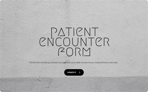 Patient Encounter Form Template Surveysparrow