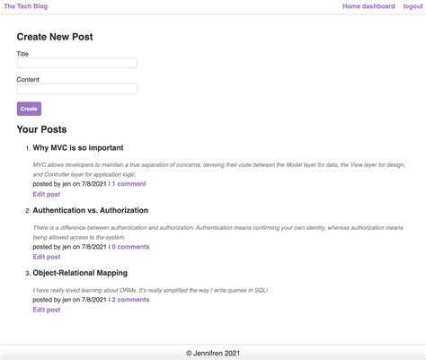 GitHub Njthanhtrang 14 Model View Controller MVC Challenge Tech Blog