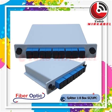 Jual Splitter Fo 1 8 Sc Upc Splitter 1 8 Box Cassette Fiber Optic Shopee Indonesia