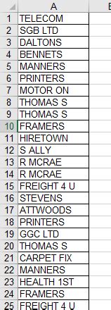 VBA Populate Array With Unique Values From Column Auto VBA