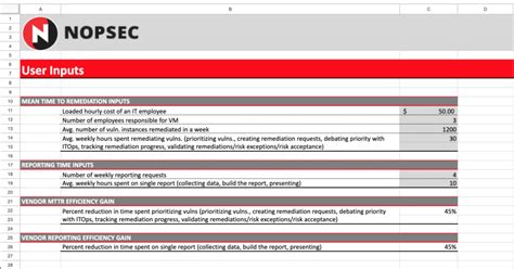 How To ROI A Cyber Threat Exposure Management Tool With Excel Instructions NopSec