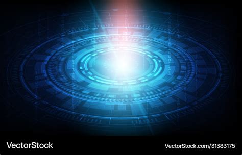 Hi Tech Digital Data Connection System Royalty Free Vector