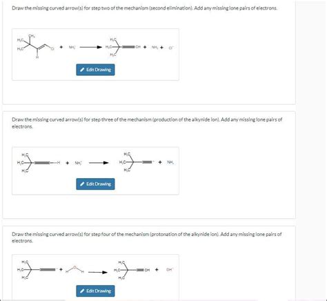 Solved Draw The Missing Curved Arrow S For Step Two Of The Chegg Com