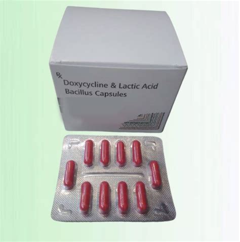 Doxycyline And Lactic Bacillus Capsules At Rs 1350 Box Shanti Nagar Id 23504536762