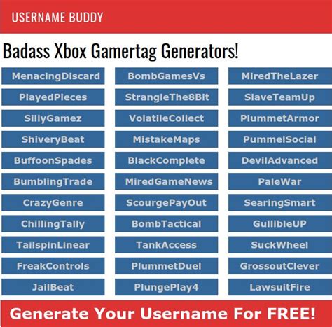 Badass Xbox Gamertag Generators Get Epic Gamertags Now Youtube Names