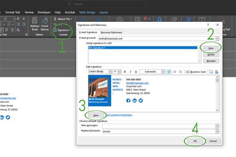 How To Set Up Microsoft Outlook Email Signature Templates Pivotal It