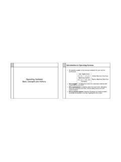 Operating Systems Basic Concepts And History Hardware Operating