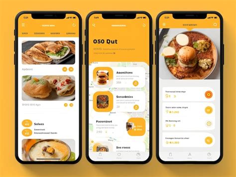 Food Delivery Mobile App Ui Ux Design Concept Ai Generated Premium Ai Generated Image